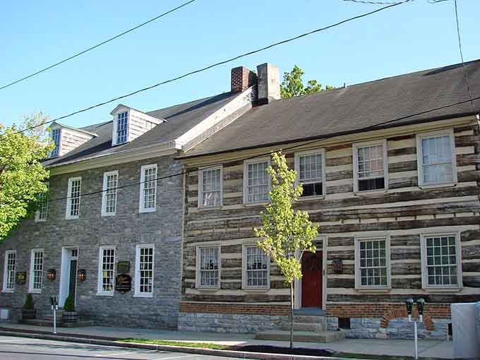 Stone and log construction meets colonial craftsmanship in this beautifully preserved structure that whispers stories from centuries past to present.
