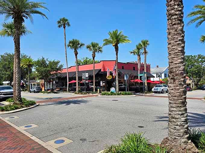 Palm trees sway above brick streets where generations have gathered to share meals and make memories.