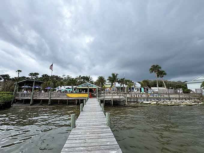 A wooden pier beckons you toward colorful waterfront buildings where the day's catch becomes tonight's dinner special.