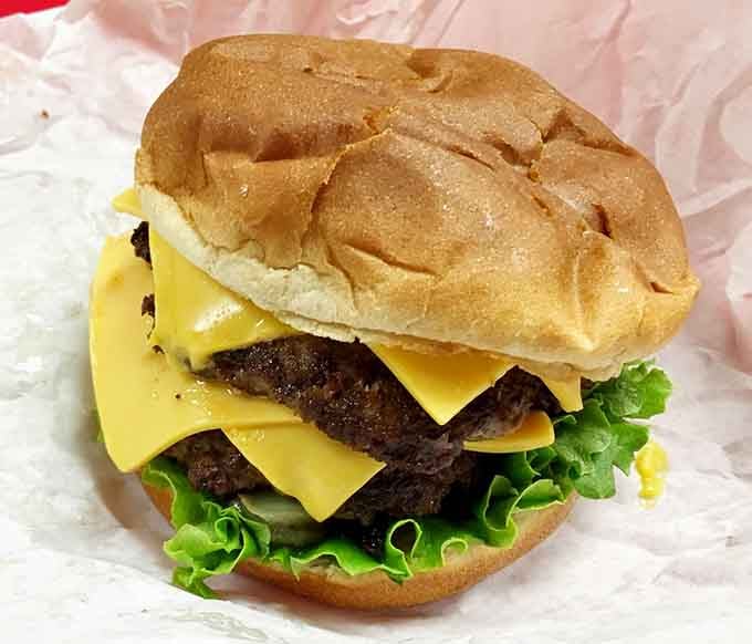 Two patties, two slices of cheese, and zero regrets—this is what double means in burger language.