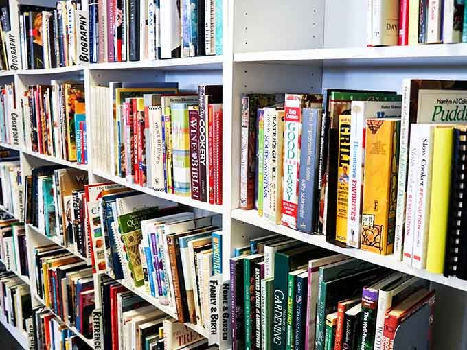 A book lover's paradise where every spine holds a story and every shelf promises adventure.