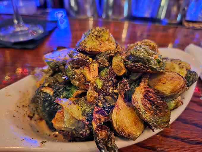 These Brussels sprouts get the royal treatment, roasted to caramelized perfection that converts even skeptical vegetable doubters.