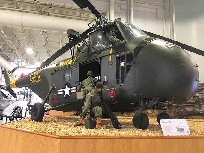 The Sikorsky H-19 with its diorama proves that sometimes the best stories are told with a little creative staging and imagination.
