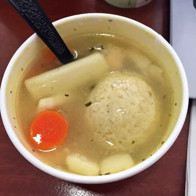 Golden broth, tender matzo ball, and enough comfort to cure whatever ails you, guaranteed.