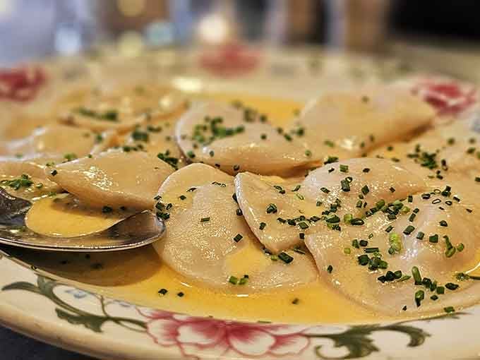 Delicate pillows of pasta hiding treasures inside, like the world's most delicious surprise party for your taste buds.