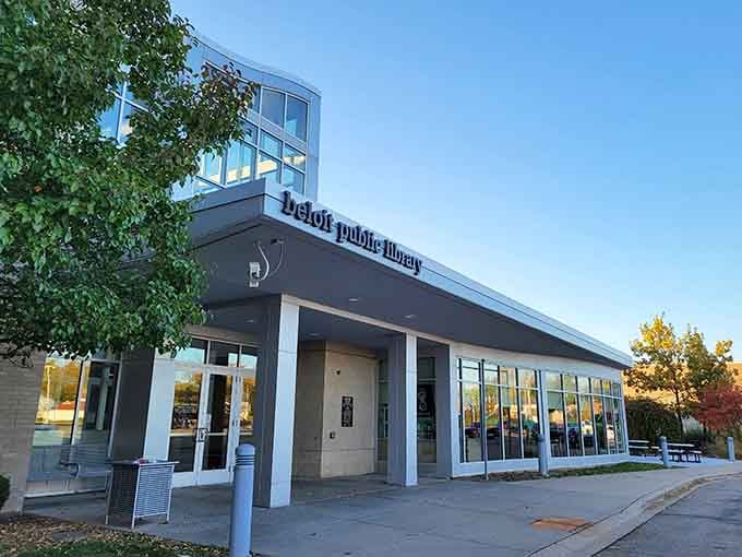 The modern Beloit Public Library stands as proof that small towns can have world-class community spaces too.