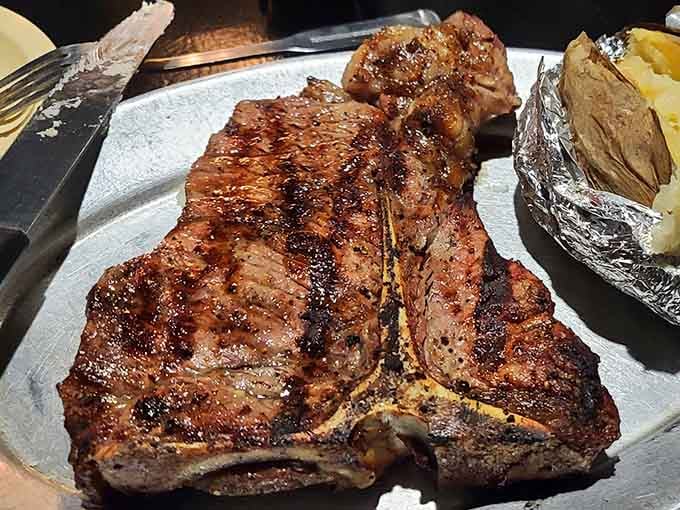 A T-bone this beautiful deserves its own spotlight and possibly a standing ovation from your taste buds.