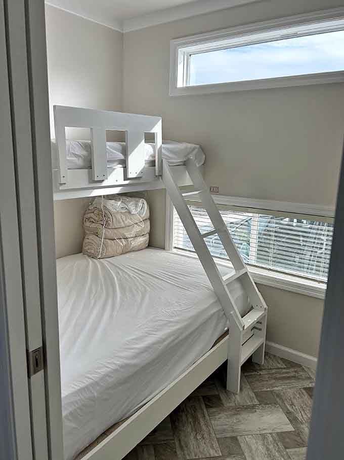 Bunk beds with a view mean the kids get the adventure while you get the peace.