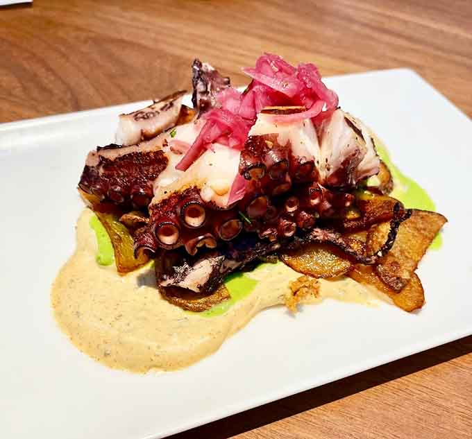 Grilled octopus so tender it'll make you question everything you thought you knew about cooking seafood properly.