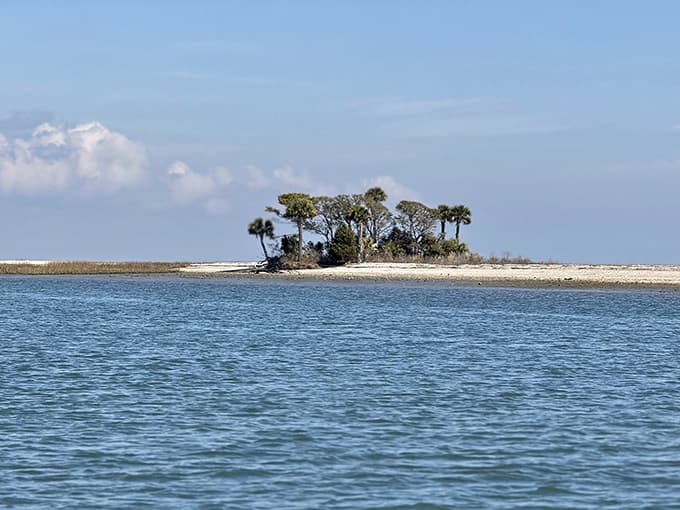 The ferry ride rewards you with views like this&mdash;tiny islands that look like desktop screensavers come alive.