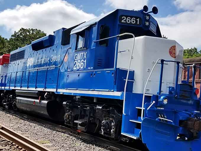 This patriotic paint job makes every ride feel like a celebration of American railroad heritage and history.
