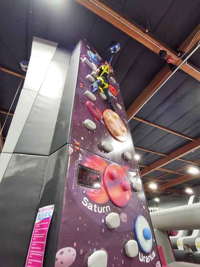 Scale this cosmic climbing wall where Saturn and Uranus become your stepping stones to glory and bragging rights.