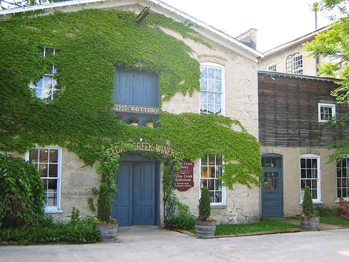 Ivy-covered stone walls whisper stories of the past while the winery inside creates memories for your future self.
