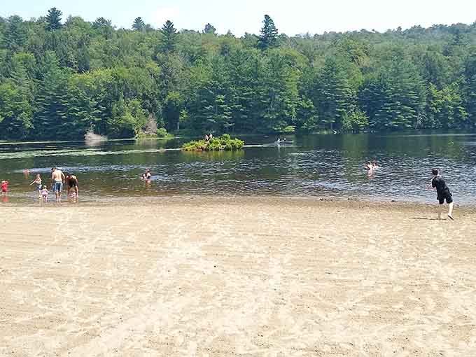Sandy beaches in upstate New York exist, and no, you're not hallucinating from the heat.