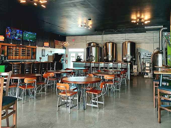 Riverport Brewing's industrial-chic interior proves you can have craft beer culture without the pretentious attitude or skinny jeans.