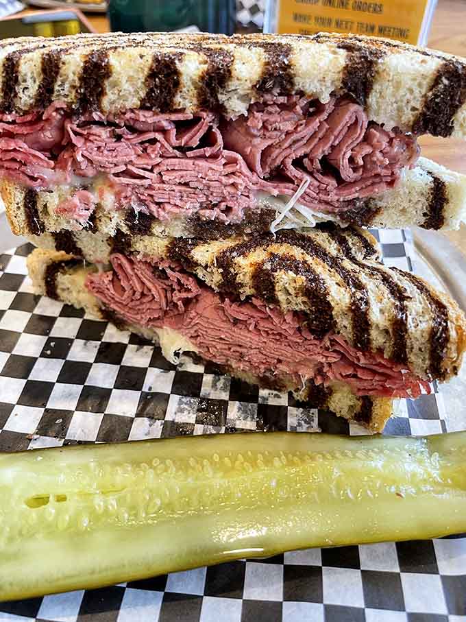 That mountain of pastrami on marble rye proves that sometimes more is more, and restraint is overrated.
