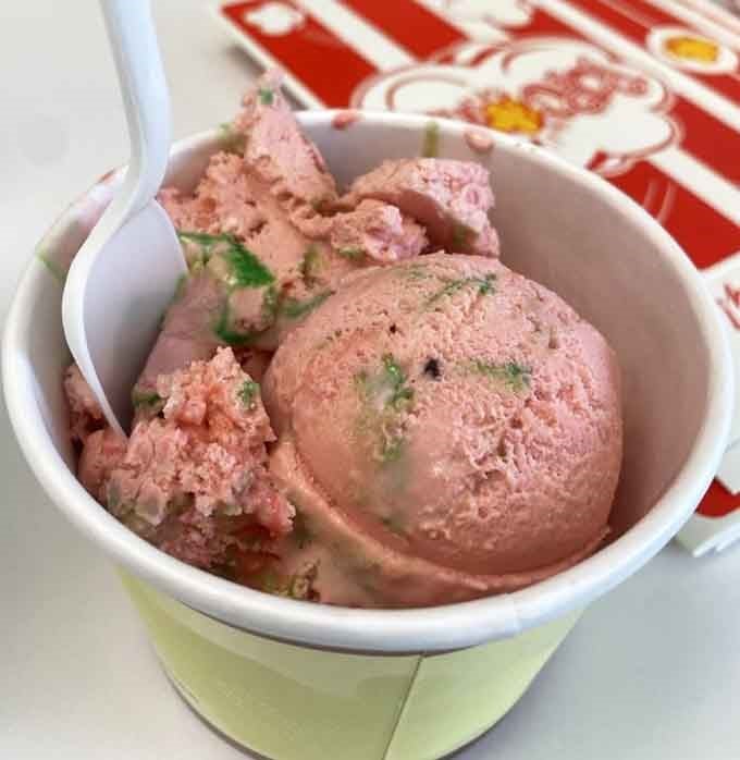 Peppermint Stick ice cream delivers that refreshing mint flavor without making you feel like you're eating dental hygiene products.