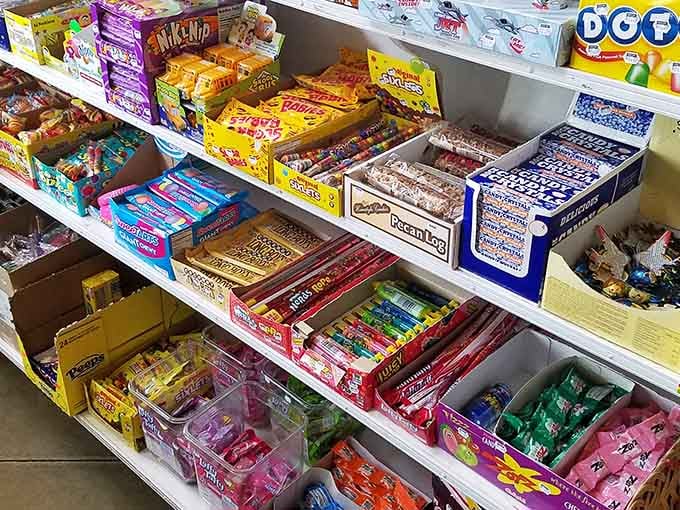 Nostalgic candy boxes overflow with sweet memories your taste buds thought were lost to time.