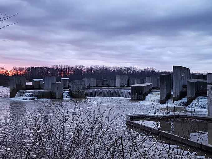 Stepping Stone Falls proves nature finds a way, even in the heart of industrial Michigan.