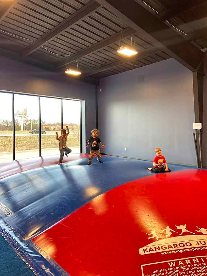 That glorious moment when jumping becomes an acceptable adult activity, and nobody's judging your form or your age.