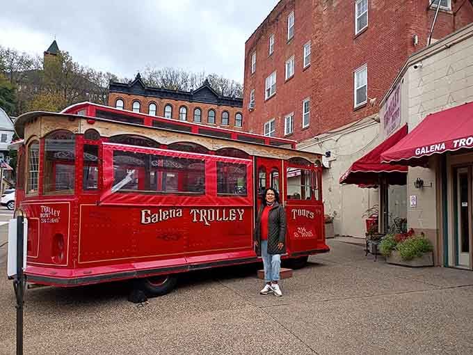 The Galena Trolley makes exploring this historic town easier on your feet and way more fun than walking.