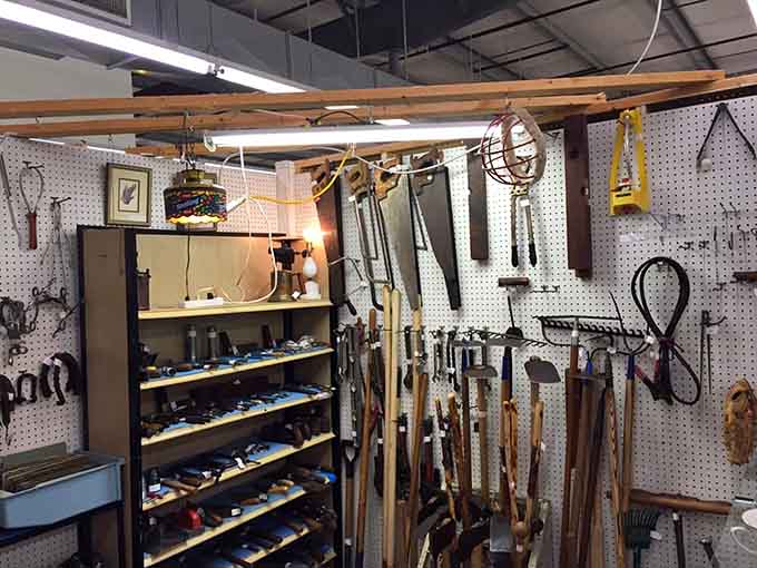 Your grandfather's workshop lives on here, with tools that actually lasted longer than their warranties.