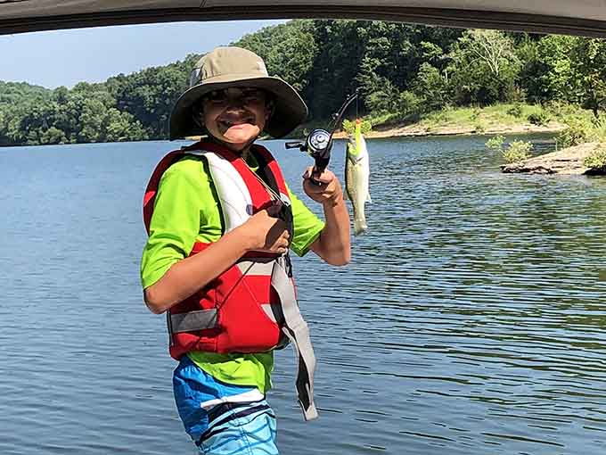 A young angler discovers the thrill of reeling in a catch, learning patience and persistence on Kentucky&rsquo;s productive waters.
