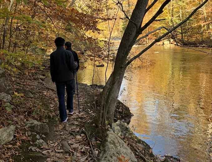 Two souls contemplating the river's wisdom, which is considerably more profound than anything on cable news these days.