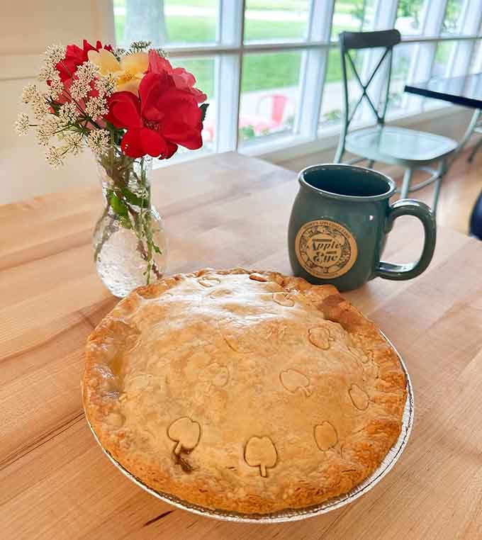 That lattice-topped apple pie with its decorative cutouts proves that beautiful food tastes even better than it looks, somehow.