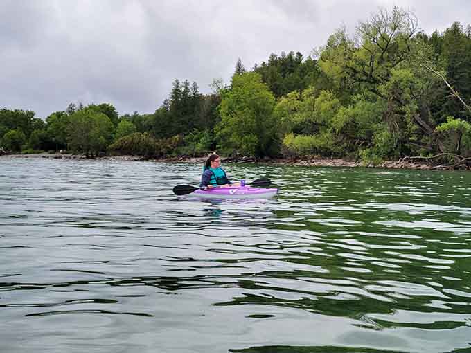 Kayaking these calm waters lets you explore at your own pace, no motor required, just you and Lake Huron.