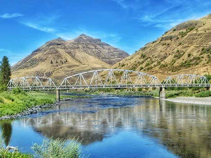 This bridge connects two states and countless adventures, spanning water that's been flowing since dinosaurs roamed.
