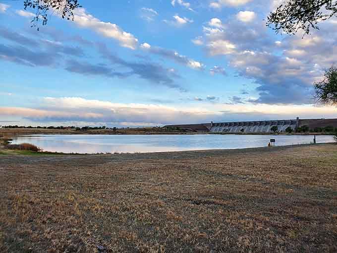 The lake view at dusk turns everything golden, making your camera work overtime trying to capture perfection.