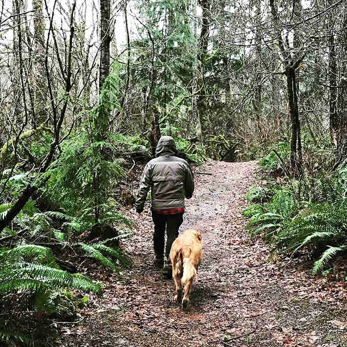 Hiking with your best friend through fern-lined trails beats scrolling through pet videos any day.