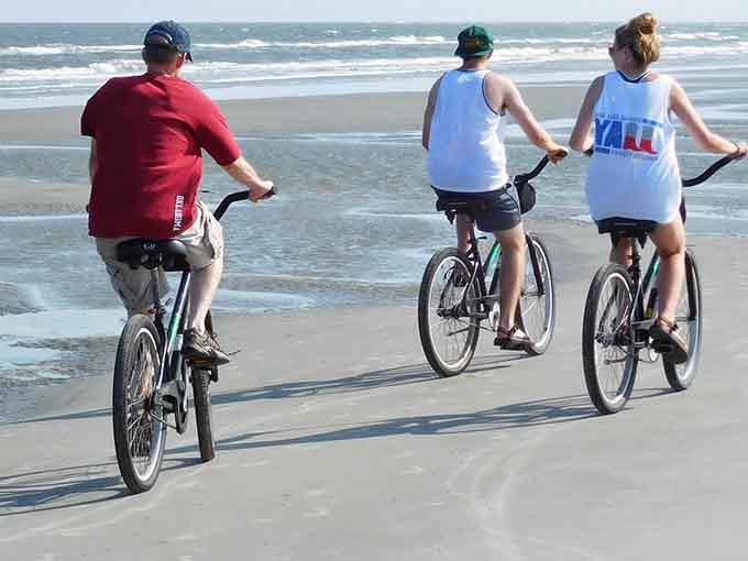 Beach biking is the kind of simple pleasure that makes you wonder why you own a gym membership.
