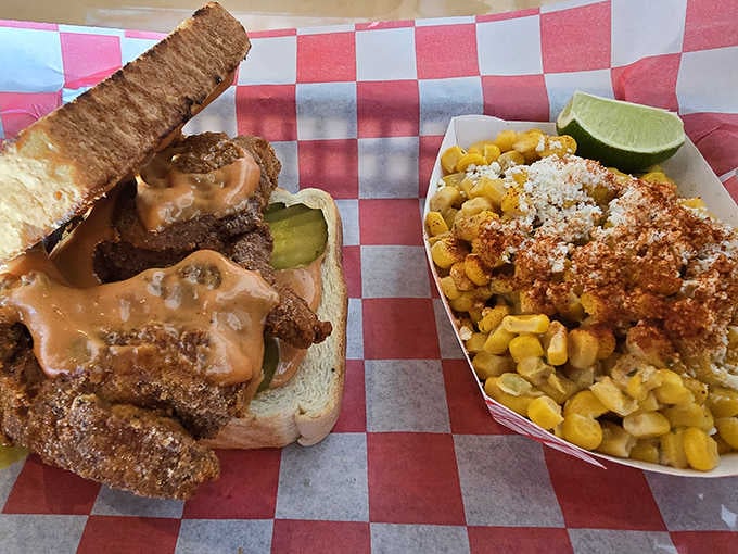 When your sandwich needs a churro for structural support, you know you're in for something wonderfully indulgent.
