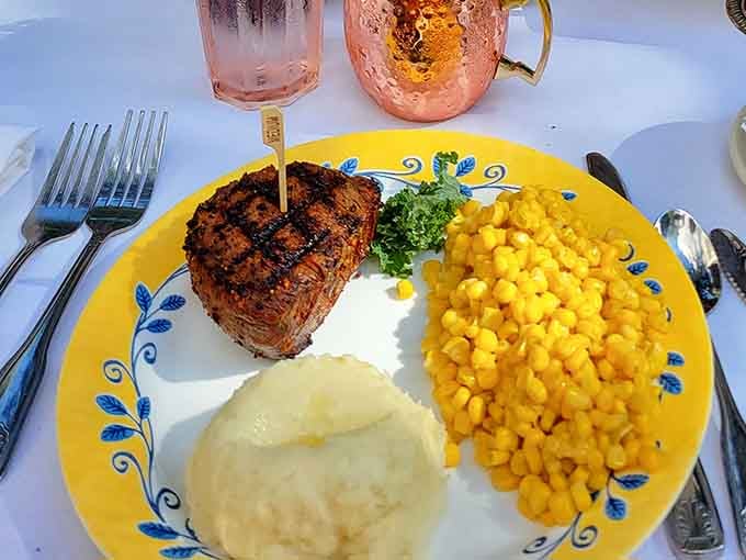 That filet mignon looks tender enough to cut with a stern glance and a butter knife.