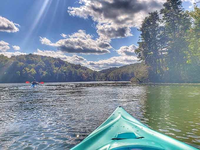 Paddling these calm waters beats any meditation app you've downloaded and never actually used.