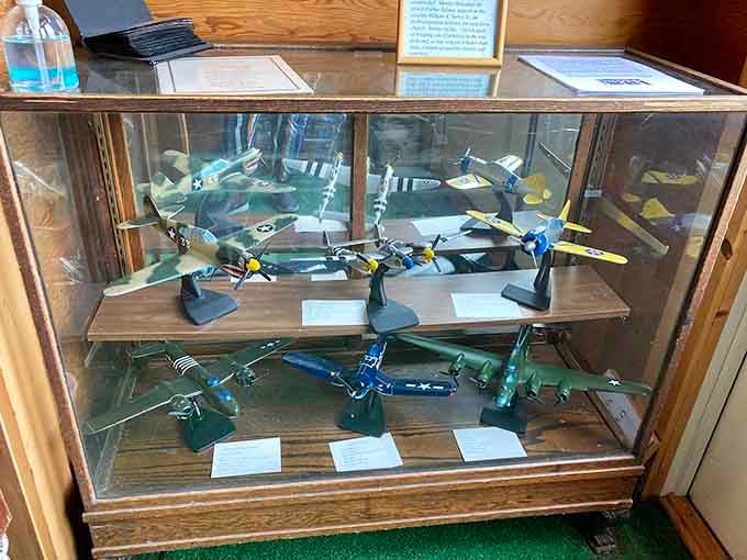 These miniature aircraft models represent Lakehurst's sky-high legacy, when this town ruled the clouds with style and engineering.