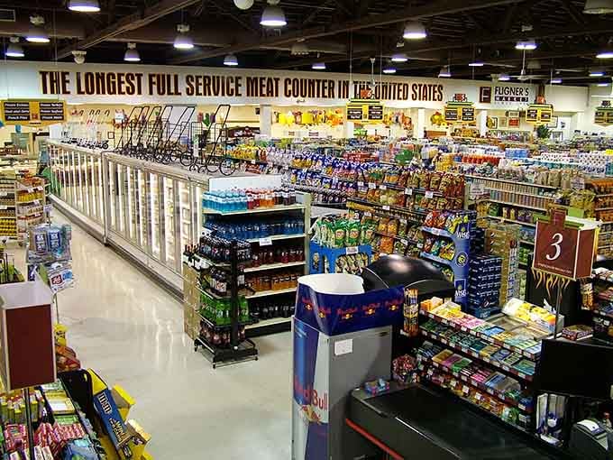 When a market boasts the longest full-service meat counter in America, you know they're serious about their sausages.