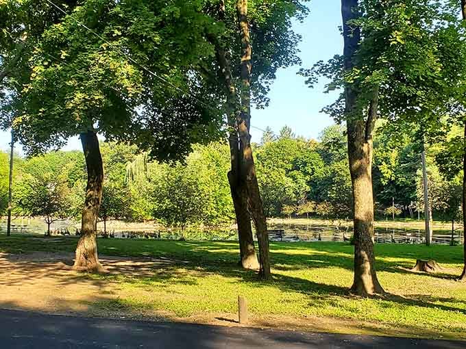 Tree-lined parks where the grass is actually maintained and you won't find parking meter vultures circling overhead.