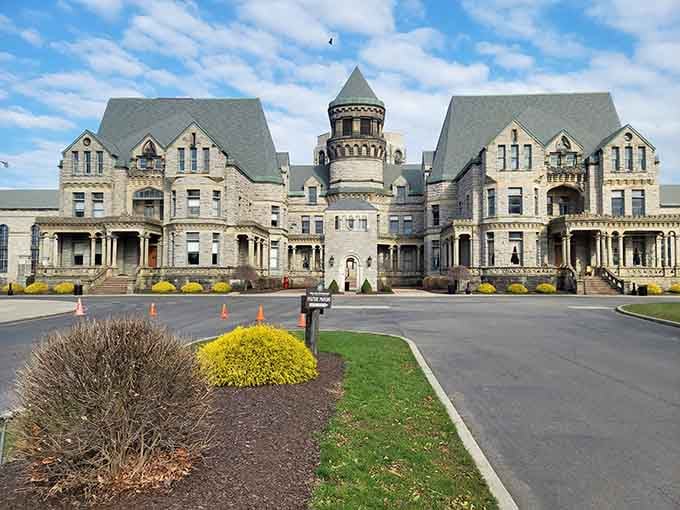 The Ohio State Reformatory's Gothic architecture makes every other building in town look positively cheerful by comparison.