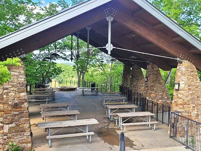 Perfect spot for a family picnic where the scenery does all the entertaining for you.