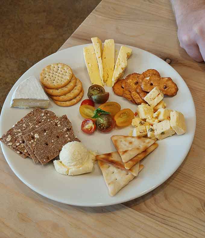 This cheese and cracker spread is basically a charcuterie board's sophisticated cousin who studied abroad and came back refined.