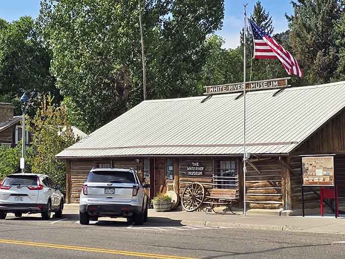 The White River Museum preserves frontier history in authentic log buildings that have more character than most modern mansions.