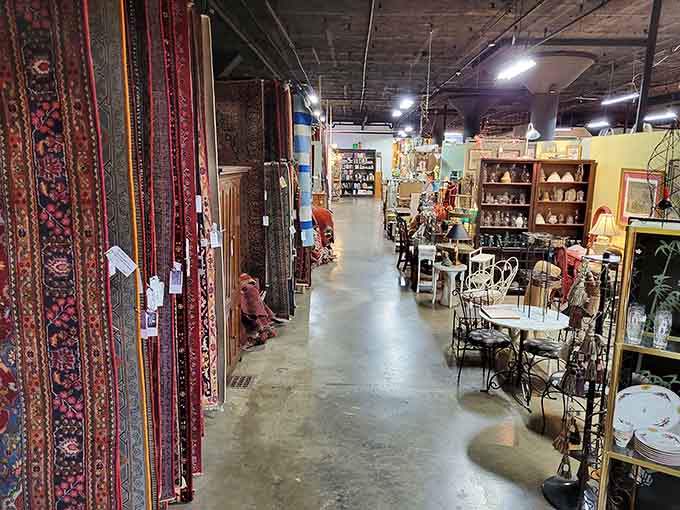 Long aisles of possibility stretching out like the yellow brick road, except better because there's actual furniture.