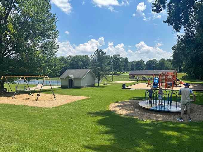 Edison Park offers swings, slides, and wide-open spaces where kids can play like it's still 1985. Simple pleasures never go out of style.