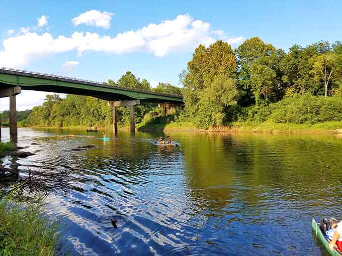 The Oconee River invites kayakers to paddle away their worries, one stroke at a time.
