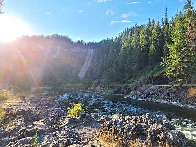 Golden hour transforms this riverside paradise into something your camera will never quite capture, but you'll try anyway.