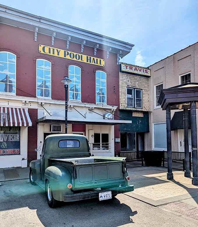 City Pool Hall's vintage charm suggests this place has witnessed more town gossip than any beauty salon ever could.