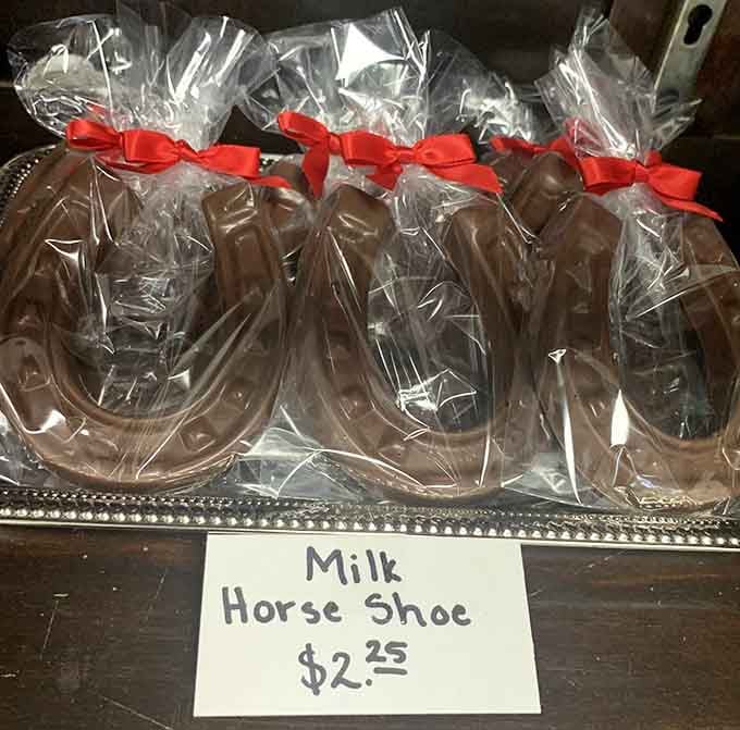 Chocolate horseshoes that bring way better luck than the metal kind, and they taste considerably better too, which is definitely a bonus.